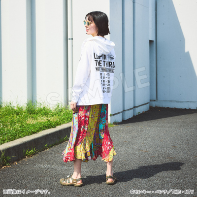 ルパン三世 パーカー ホワイト/Apparel Edition ルパン三世 ルパン三世 パーカー ホワイト/Apparel Edition ルパン三世
